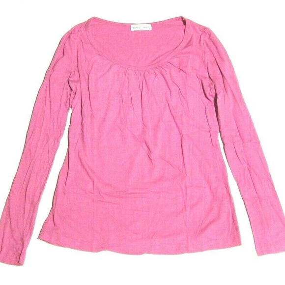 Rebecca Beeson | Tops | Y2k Rebecca Beeson Long Sleeve Shirt Pleated Scoop M | Poshmark
